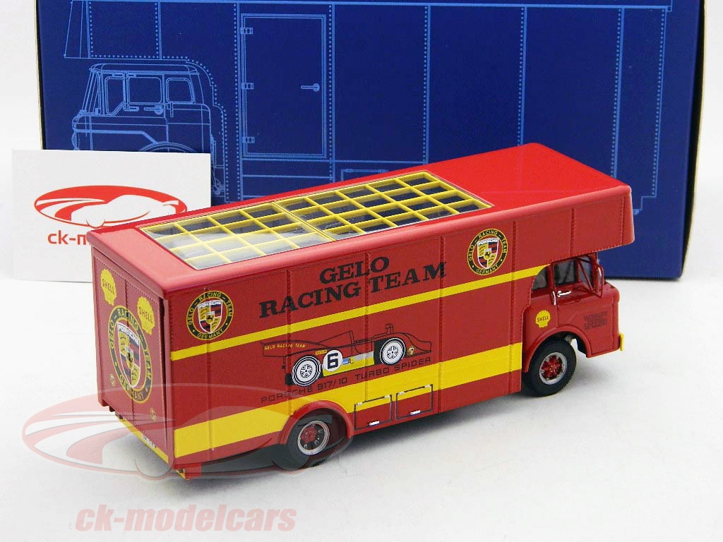 Exoto 1:43 Ford C Type Race Car Transporter Porsche 917/10 Gelo Racing ...