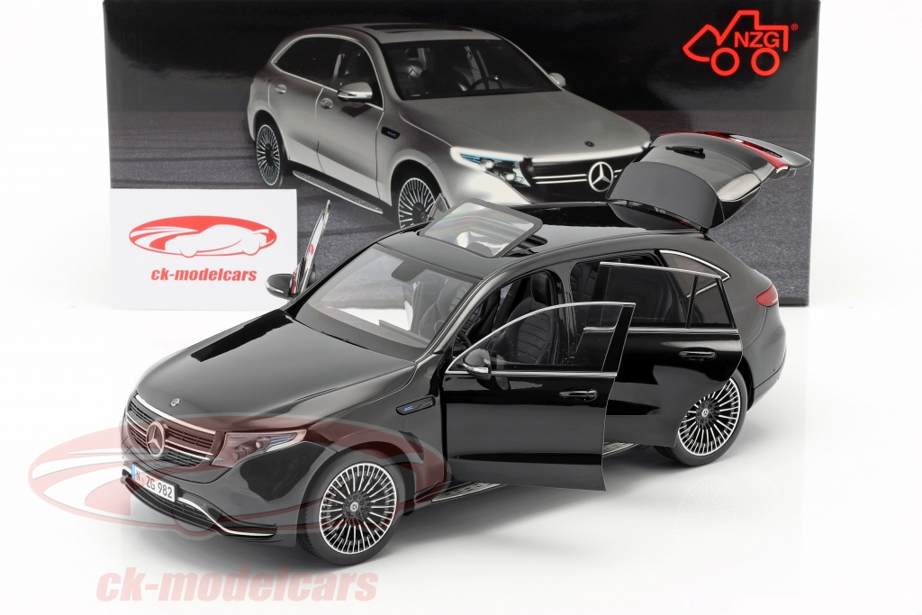 NZG 1:18 Mercedes-Benz EQC 4matic (N293) año de construcción 2019 negro 982/50 modelo coche 982/ ...