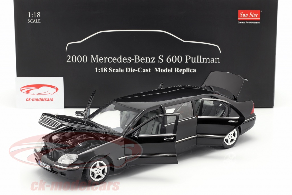 Sun Star Models 1:18 Mercedes-Benz Pullman Sクラス 年 2000 ブラック 4111 モデル 車 ...