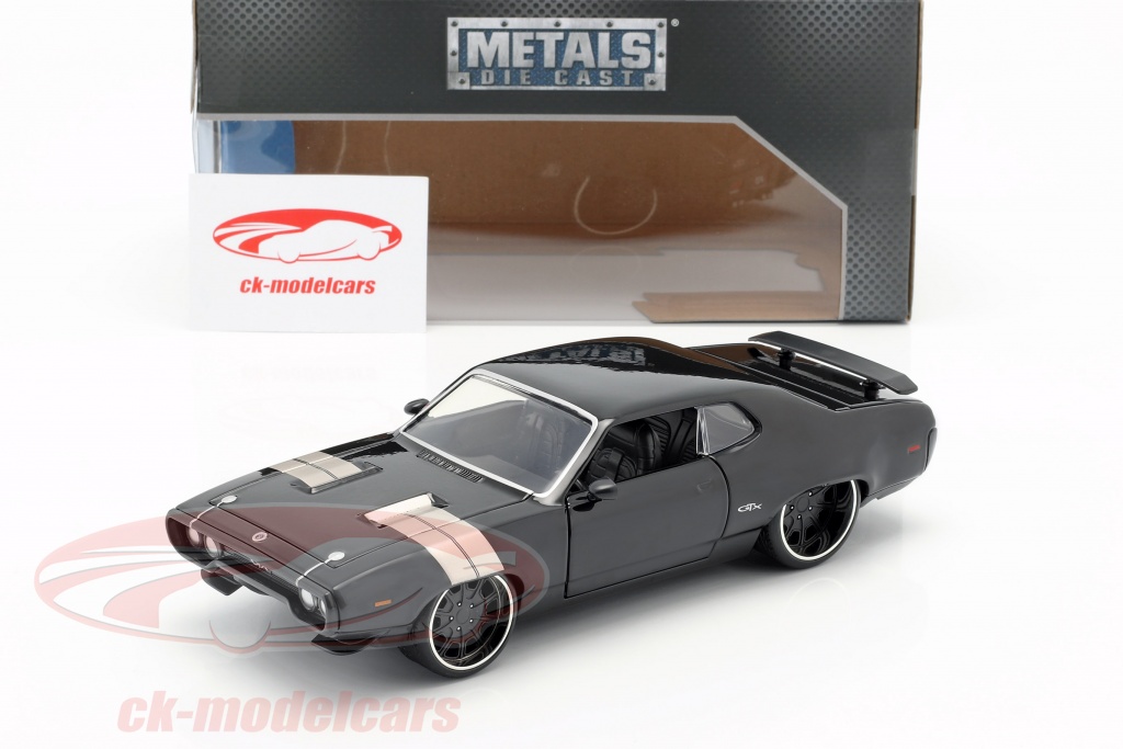 Jadatoys 1:24 Dom's Plymouth GTX Fast and Furious 8 2017 black 98292 ...