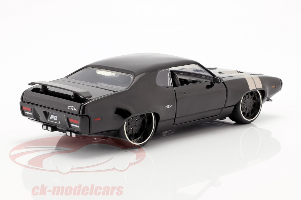 Jadatoys 1:24 Dom's Plymouth GTX Fast and Furious 8 2017 black 98292 ...
