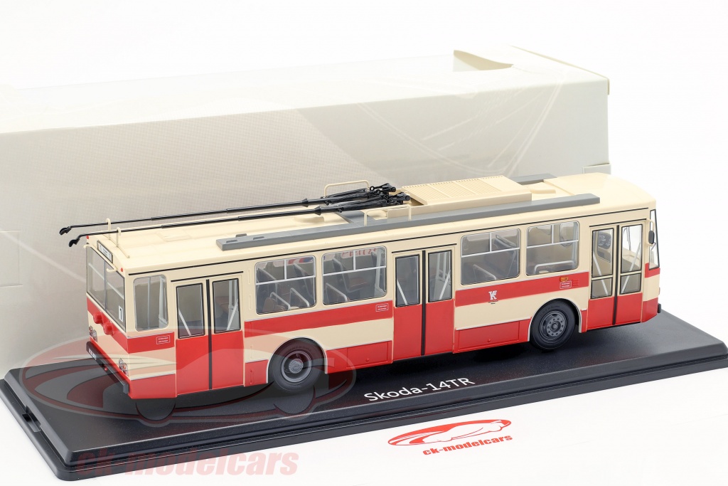 Premium Classixxs 1:43 Skoda-14TR O-Bus Weimar beige / rot PCL47069 Modellauto PCL47069 ...