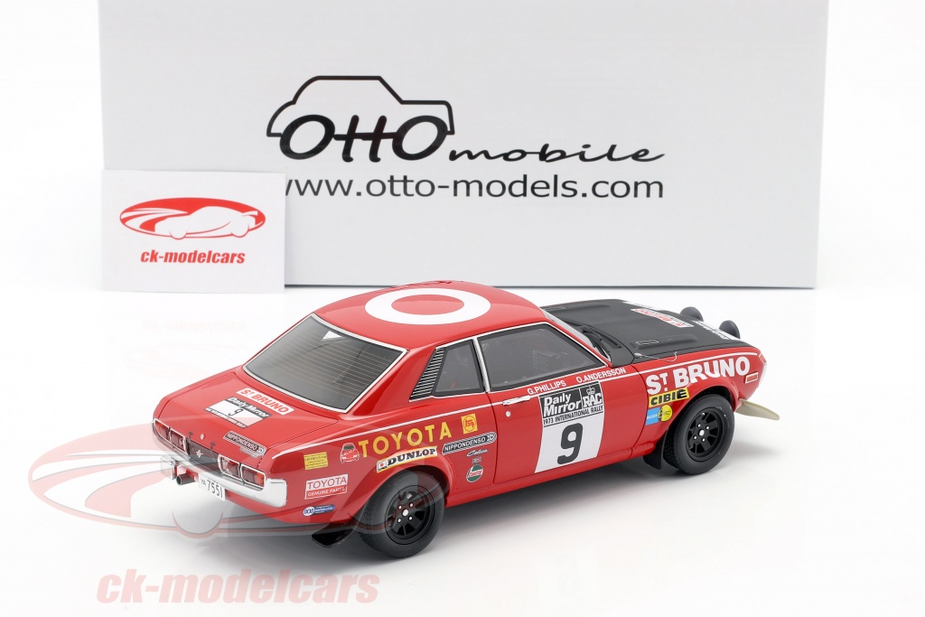 Ottomobile 1:18 Toyota Celica 1600 GT TA22 #9 RAC Rallye 1973 Andersson ...