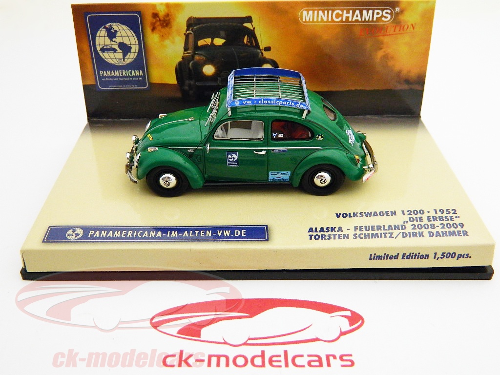 Minichamps 1:43 Volkswagen VW 1200 The Pea green Alaska - Land of Fire ...
