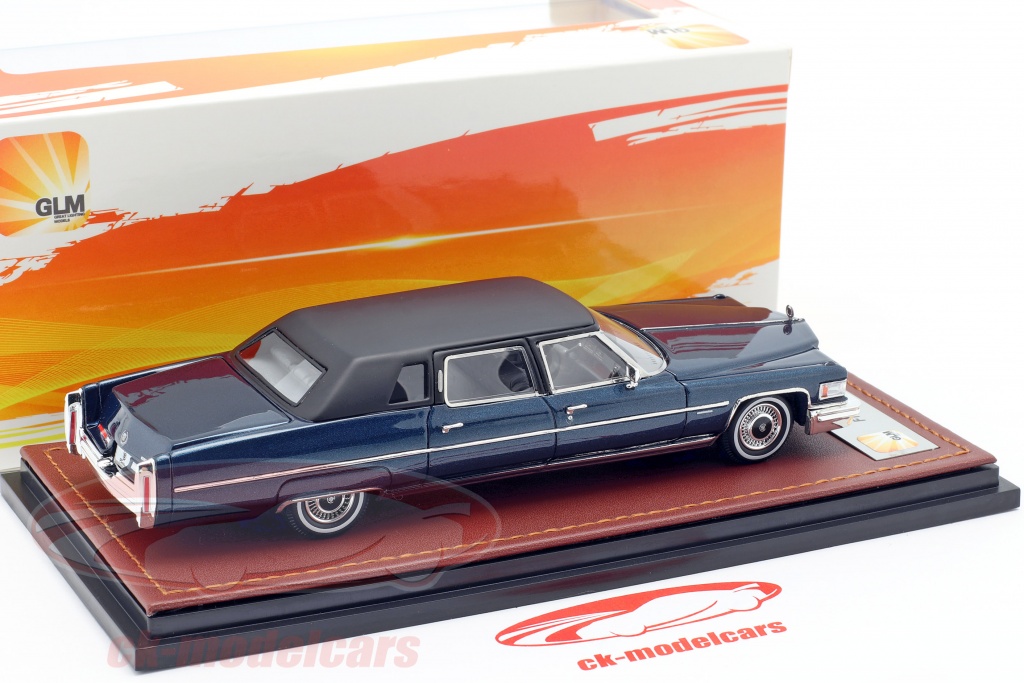 Great Lighting Models 1:43 Cadillac Fleetwood Series 75 築 1976 ダークブルー ...