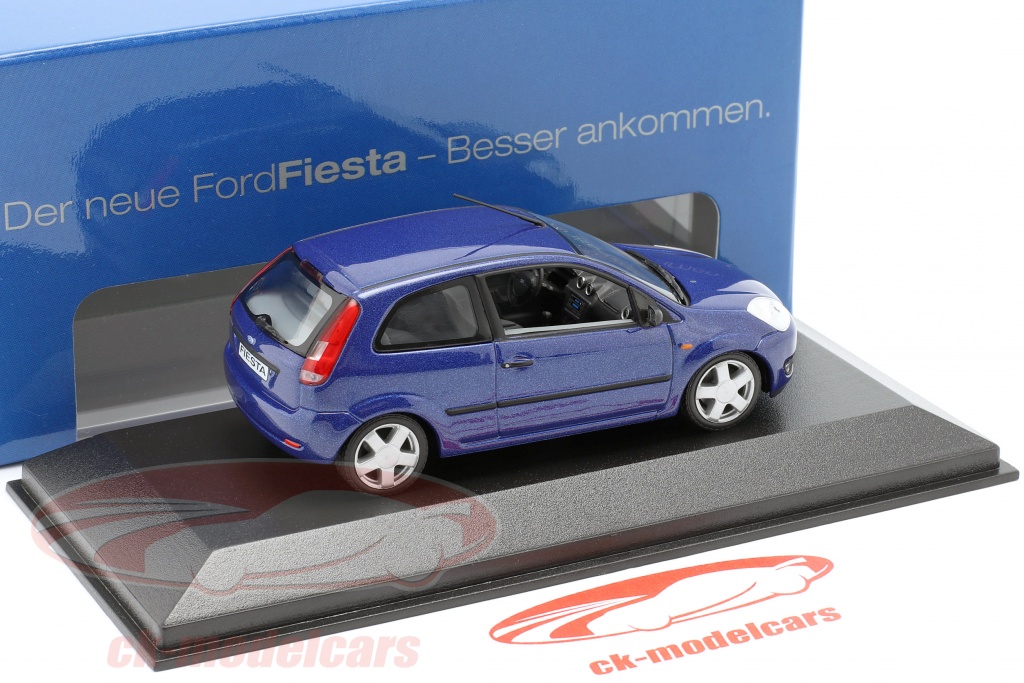 Minichamps 1:43 Ford Fiesta 3 porte Anno di costruzione 2002 blu ...