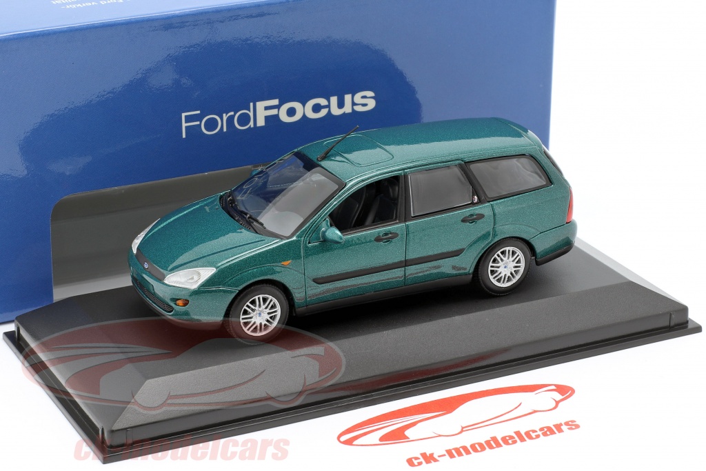 Minichamps 1:43 Ford Focus Kombi verde metálico CK28399 modelo coche ...