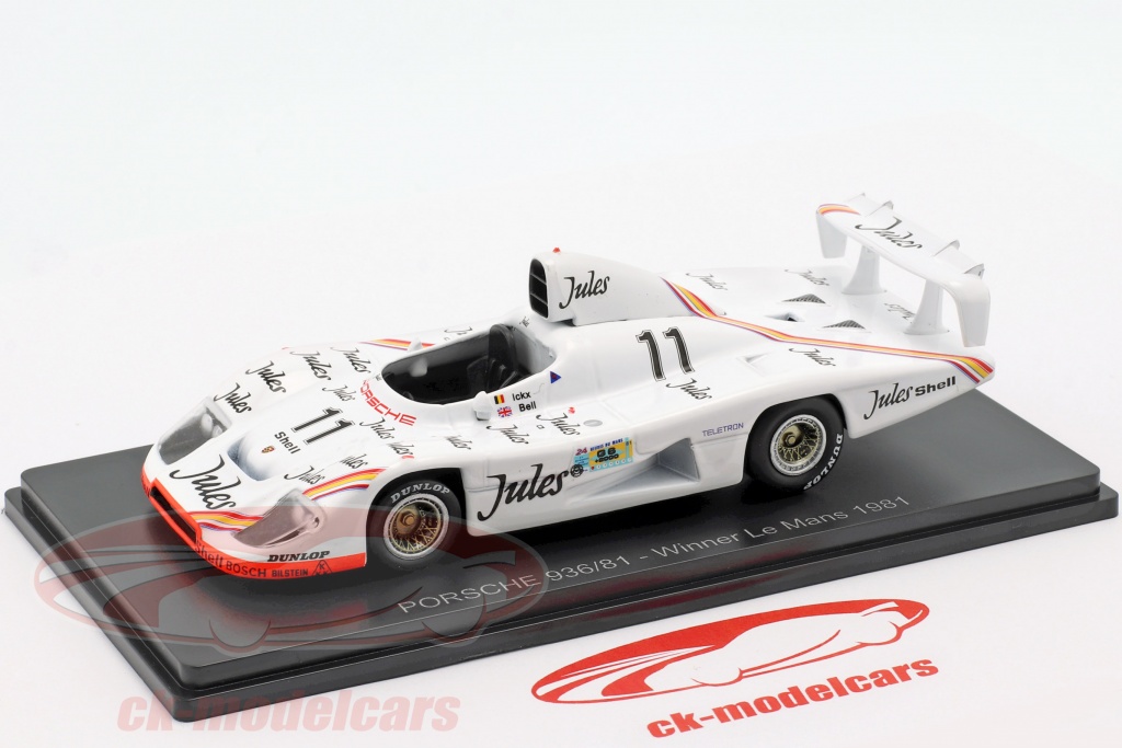 Spark 1:43 Porsche 936/81 #11 gagnant 24h LeMans 1981 Ickx, Bell ...