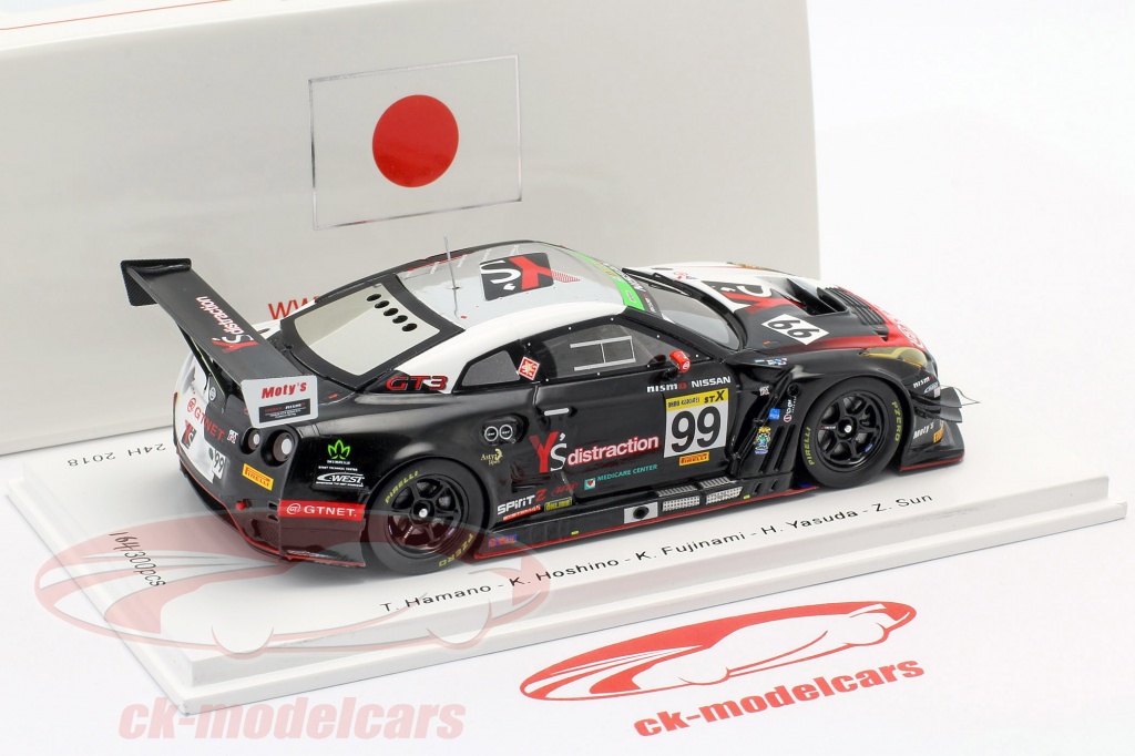 Spark 1:43 Nissan GT-R Nismo GT3 #99 Ganador 24h Fuji Super Tec 2018 SJ067 modelo coche SJ067 ...