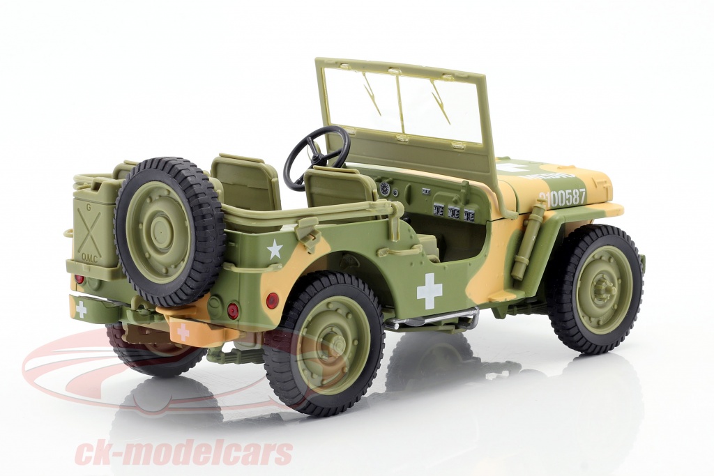AutoWorld 1:18 Willys MB Medical Jeep 4x4 US Army Bouwjaar 1941 ...