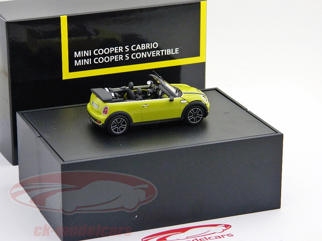 AUTOart 1:43 Mini Cooper Convertible yellow 3342 model car 3342 80422148813