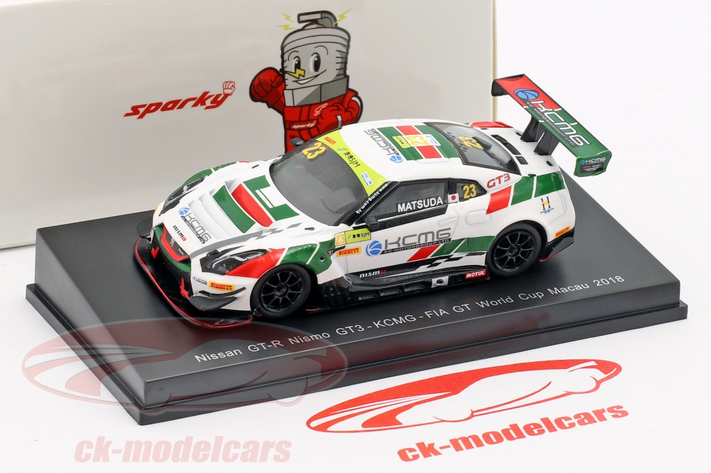 Spark 1:64 Nissan GT-R Nismo GT3 #23 FIA GT World Cup Macau 2018 Tsugio ...