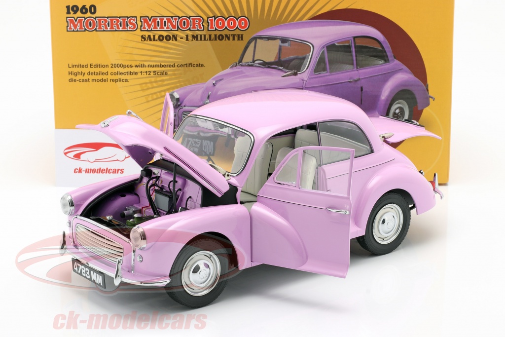 Sun Star Models 1:12 Morris Minor 1000 Saloon 1960 1 milionésimo lilás ...