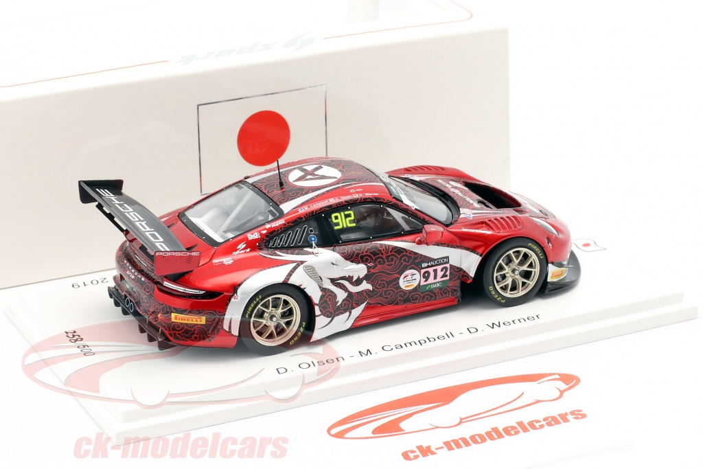 Spark 1:43 Porsche 911 GT3 R #912 3rd 10h Suzuka 2019 Absolute Racing ...