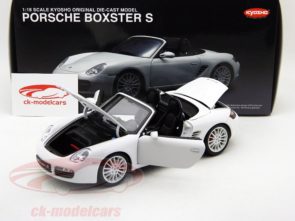 Kyosho 1:18 Porsche Boxster S white 08382W model car 08382W 4548565146109