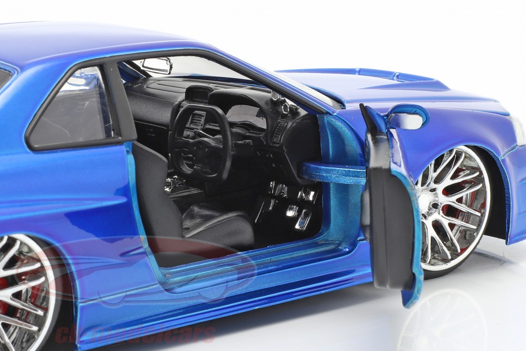 Jadatoys 1:24 Brian´s Nissan Skyline GT-R (R34) Fast and Furious blue ...