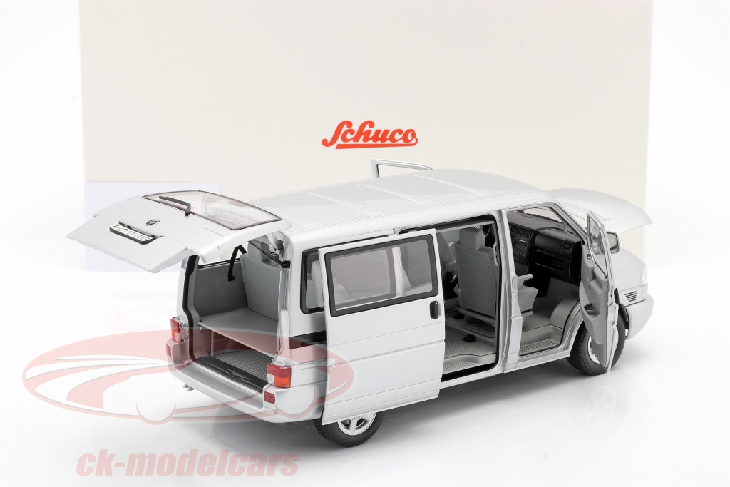 Schuco 1:18 Volkswagen VW T4b Caravelle silber 450041500 Modellauto ...