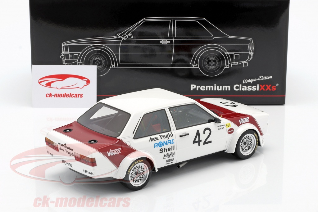 Premium Classixxs 1:18 Audi 80 GTE (B2) Gr.2 #42 Class Winner GP Brno ...