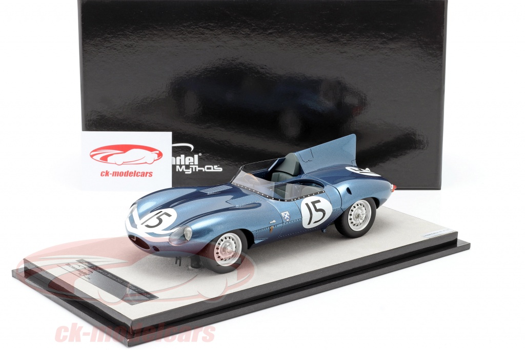 Tecnomodel 1:18 Jaguar D-Type #15 второй 24h LeMans 1957 Lawrence ...