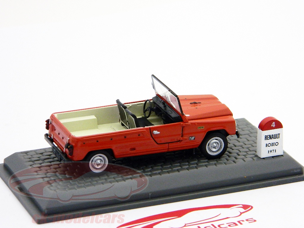Ixo 1:43 Renault 4 Rodeo ACL Evasion rouge / rouge année 1971 Altaya ...