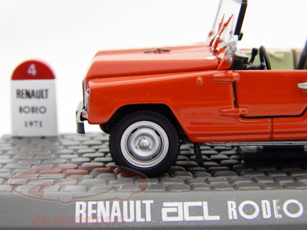 Ixo 1:43 Renault 4 Rodeo ACL Evasion rouge / rouge année 1971 Altaya ...