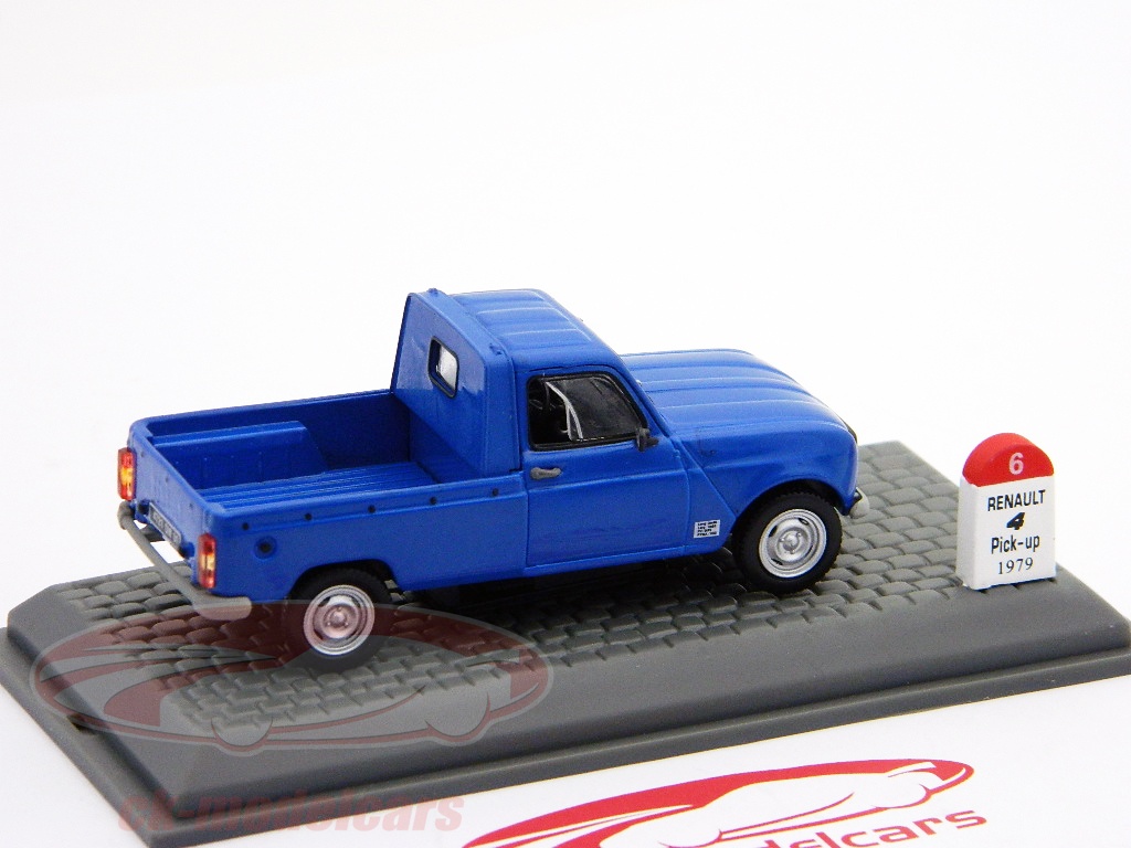 Ixo 1:43 Renault 4 pick-up bleu / bleu 1979 Altaya 006A modèle voiture 006A