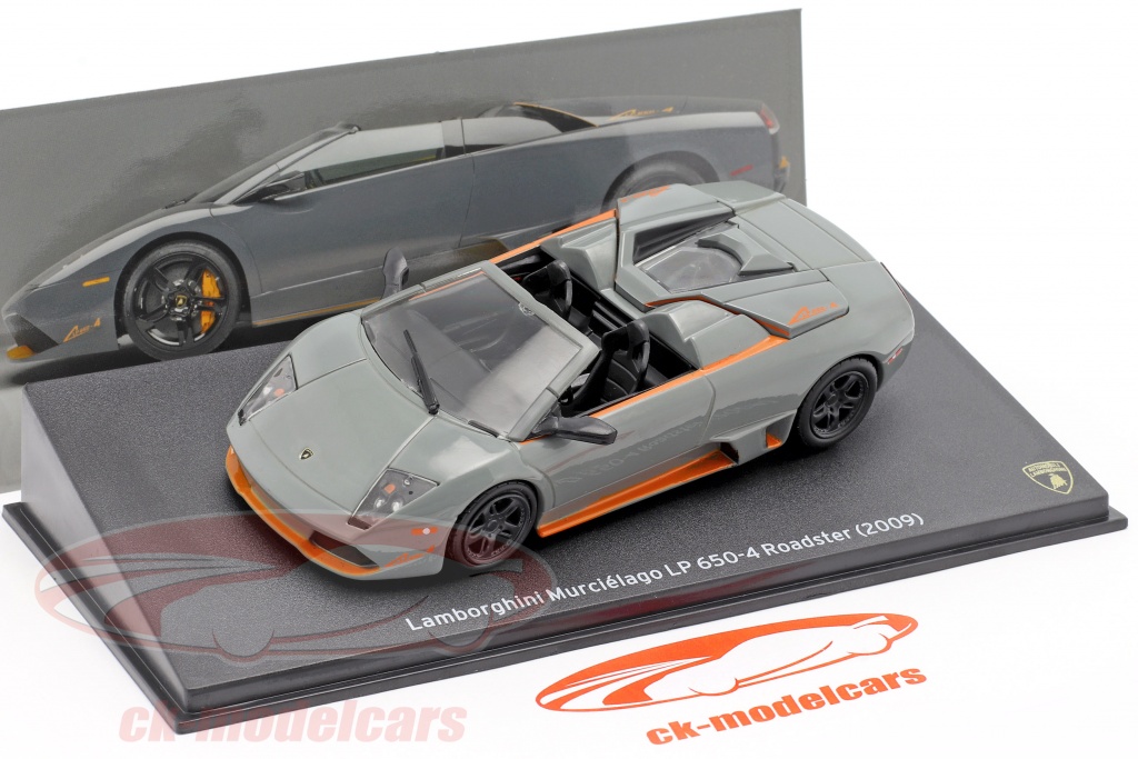 Leo Models 1:43 Lamborghini Murcielago LP650-4 Roadster 2009 グレー / オレンジ ...