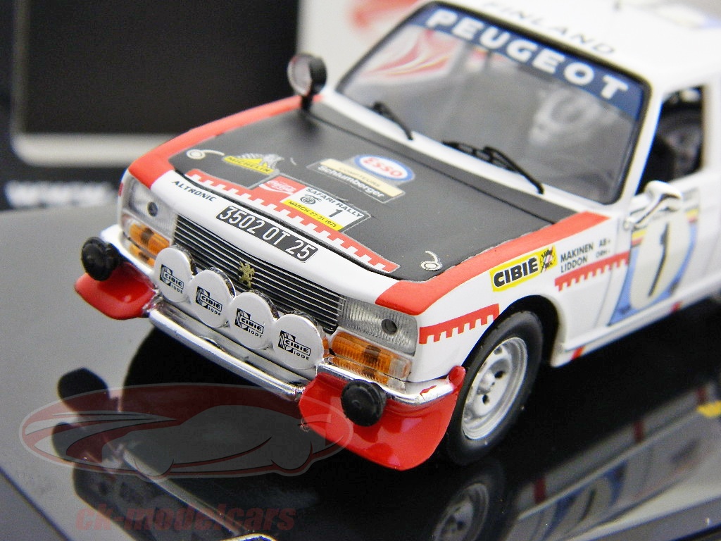 Ixo 1:43 Peugeot 504 #1 T. Makinen, H. Liddon Rallye Safari 1975 RAC177 ...