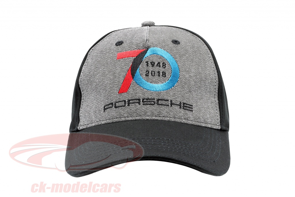 Porsche Baseball-Cap 70 Años Porsche 1948 - 2018 negro / gris ...