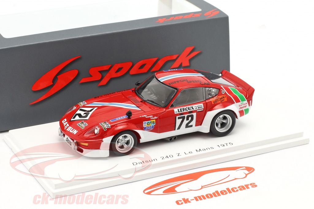 Spark 1:43 Nissan Datsun 240 Z #72 24h LeMans 1975 Schuller, Haller ...