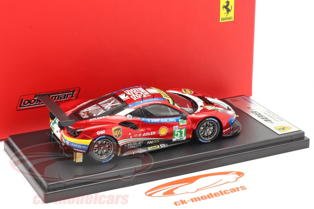 LookSmart 1:43 Ferrari 488 GTE Evo #51 优胜者 LMGTE Pro Class 24h LeMans ...