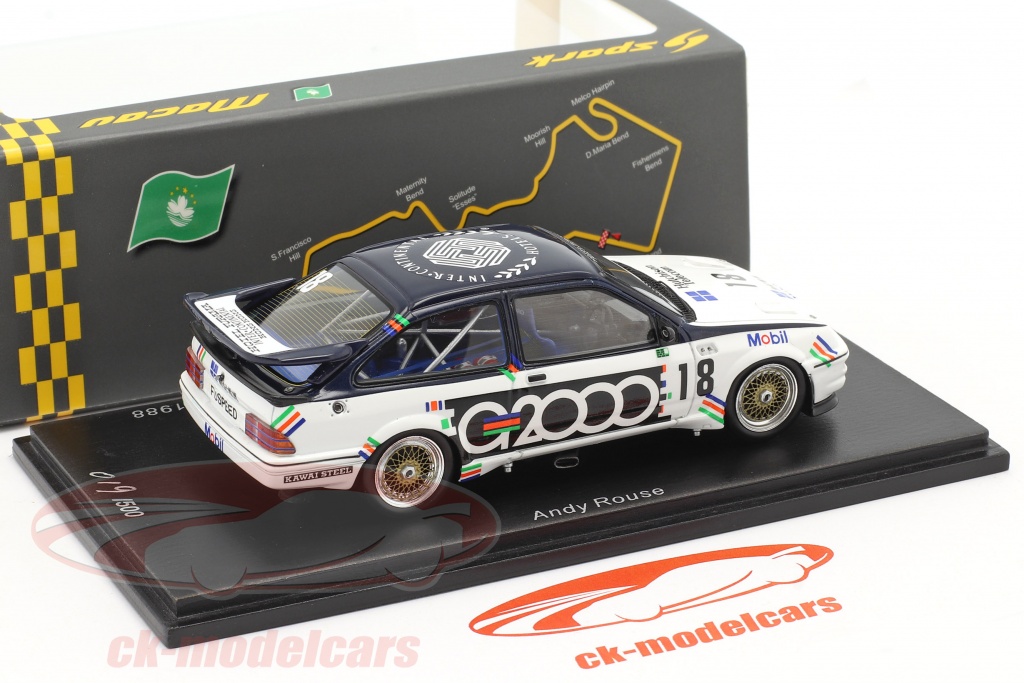 Spark 1:43 Ford Sierra RS500 Cosworth #18 3e Macau Guia Race 1988 Andy ...