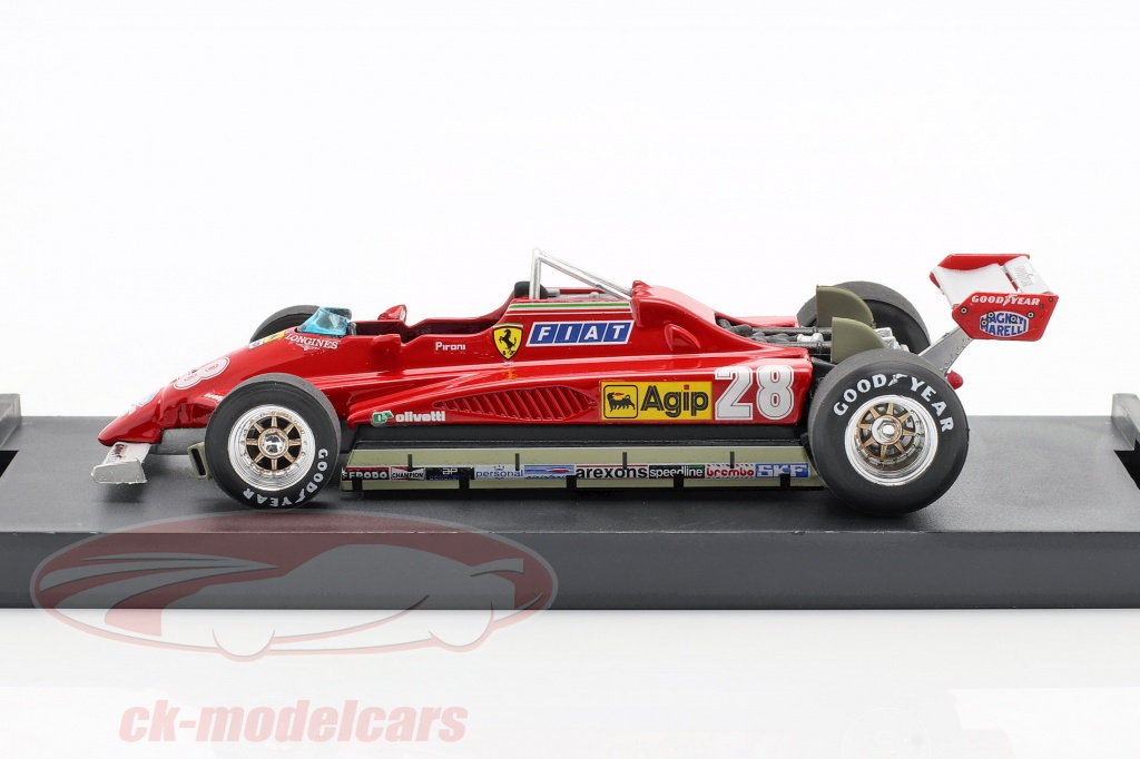 Brumm 1:43 Didier Pironi Ferrari 126C2 #28 Gagnant San Marino GP Formule 1 1982 R268 modèle ...