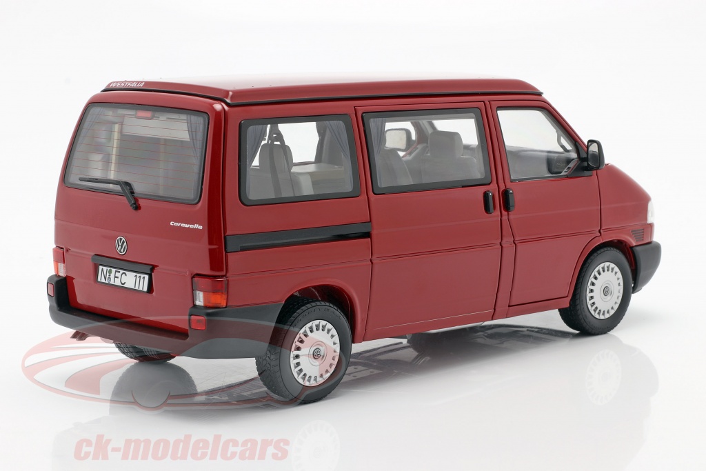 Schuco 1:18 Volkswagen VW T4b Westfalia autocamper rød 450042000 model ...