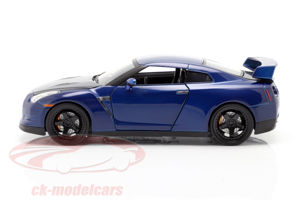 Jadatoys 1:24 Nissan GT-R (R35) Année 2009 Fast and Furious 7 2015 bleu ...