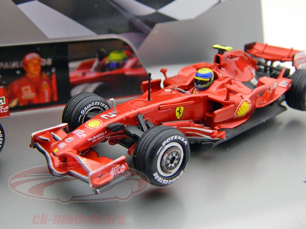 HotWheels 1:43 Ferrari F2008 Massa, Raikkönen formula 1 Constructors ...
