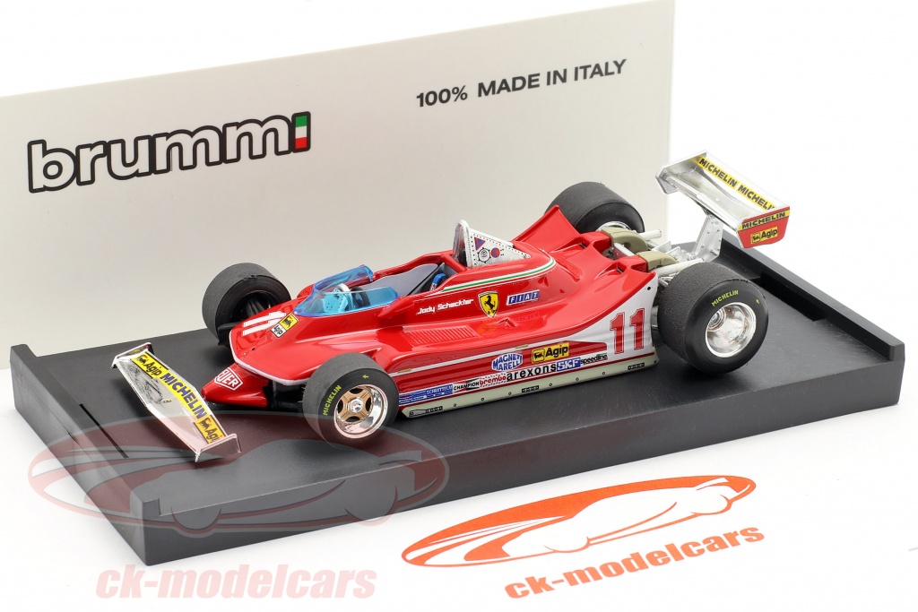 Brumm 1:43 J. Scheckter Ferrari 312 T4 #11 World Champion GP Italy Formula 1 1979 R511 model car ...