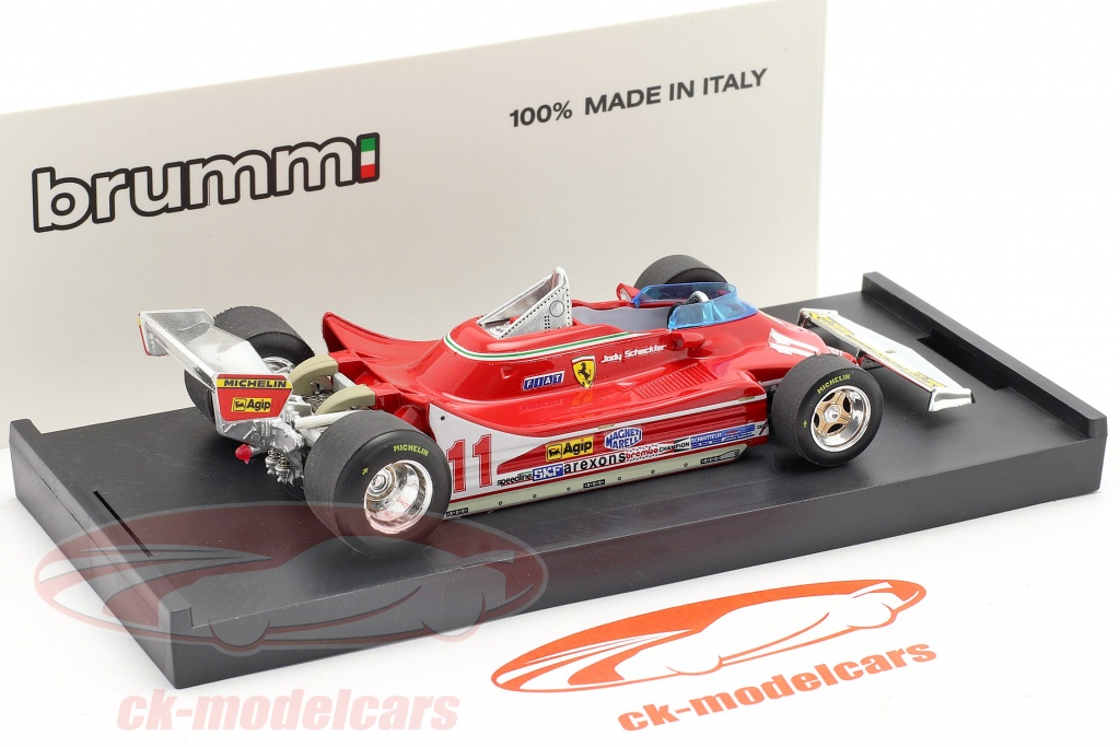 Brumm 1:43 J. Scheckter Ferrari 312 T4 #11 World Champion GP Italy Formula 1 1979 R511 model car ...