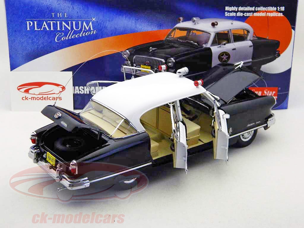 Sun Star Models 1:18 Nash Ambassador Airflyte Police Car 1952 5115 ...