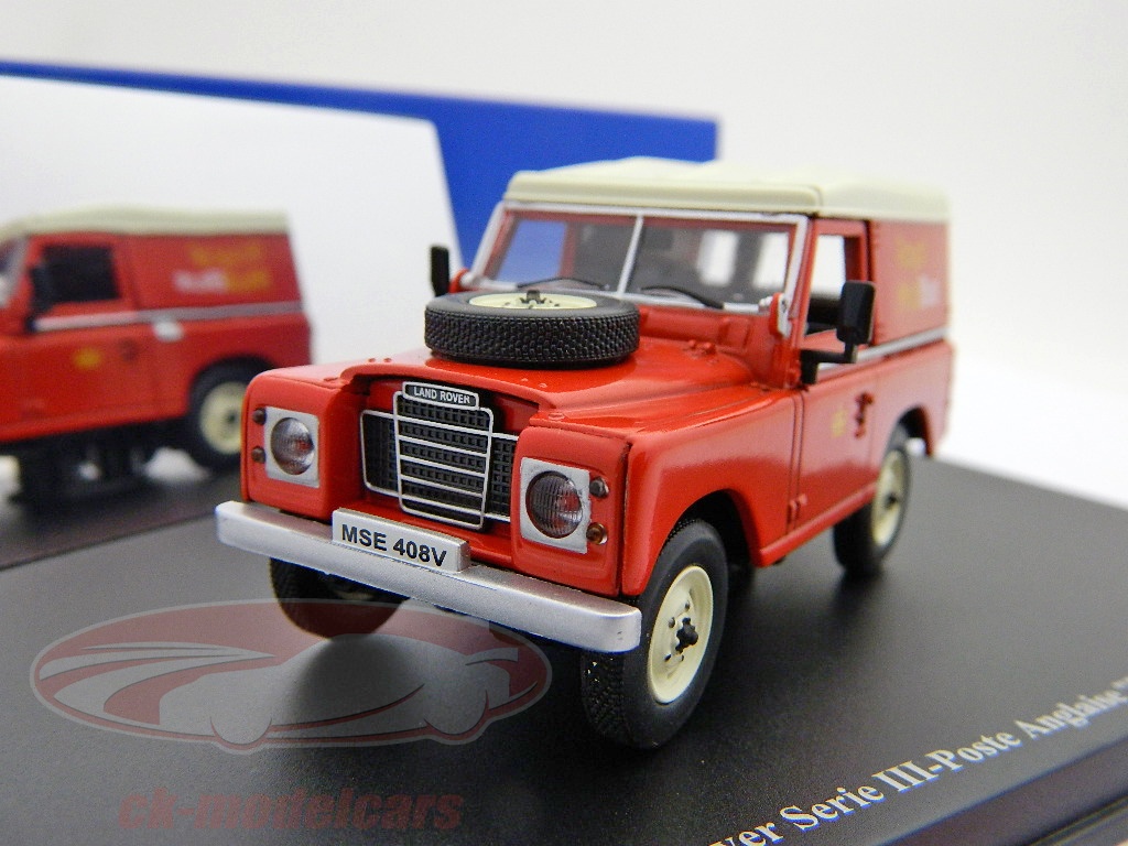 Universal Hobbies 1:43 Land Rover Serie III Royal Mail red 1536 model ...