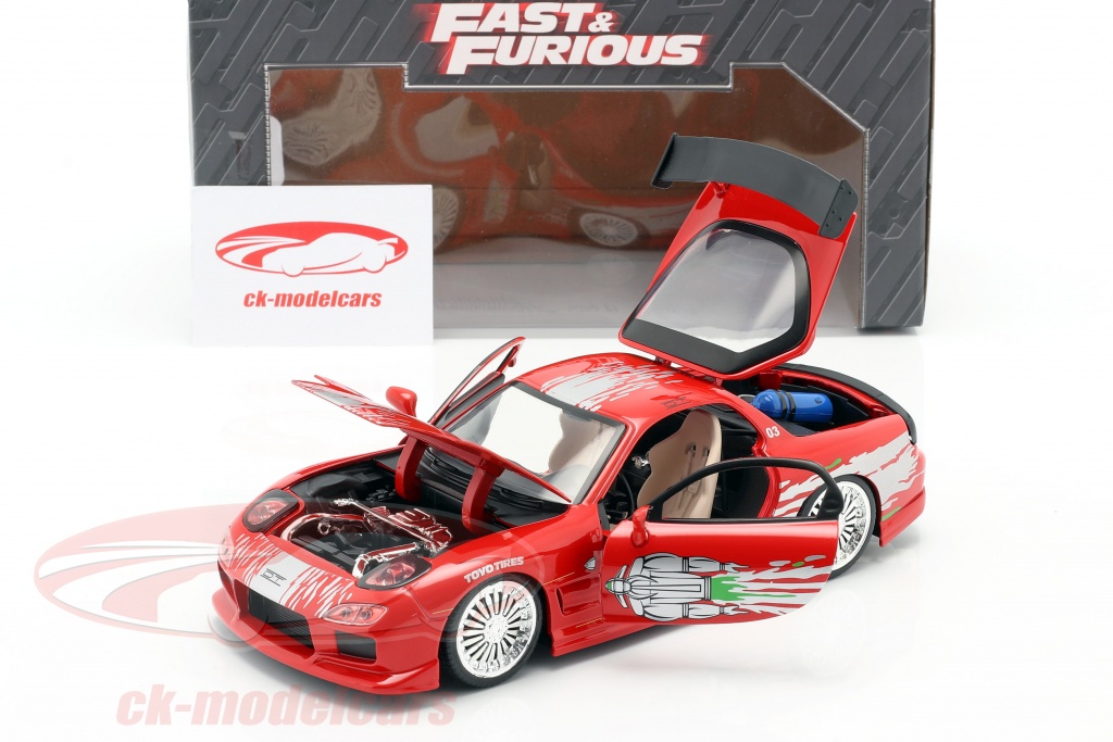 Jadatoys 1:24 Dom's Mazda RX-7 Fast and Furious rot 253203033 ...