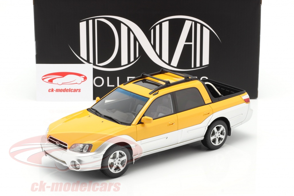DNA Collectibles 1:18 Subaru Baja Pick-Up year 2003 yellow / silver ...
