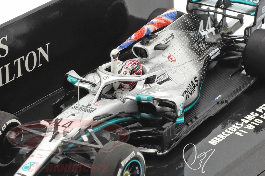 Minichamps 1:43 L. Hamilton Mercedes-AMG F1 W10 #44 británico GP Campeón mundial F1 2019 ...