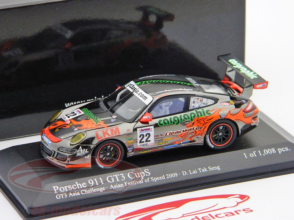 Minichamps 1:43 Porsche 911 GT3 Cup S #22 GT3 Asia Challenge 2009 ...
