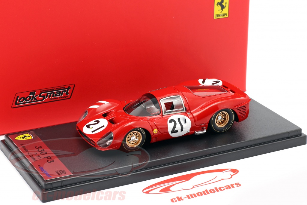 LookSmart 1:43 Ferrari 330 P3 #20 24h LeMans 1966 Guichet, Bandini ...