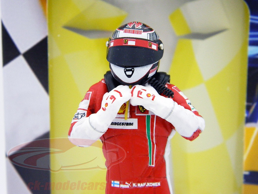 TopModelCollection 1:18 K.Raikkonen figure formula1 worldchampion 2007 ...