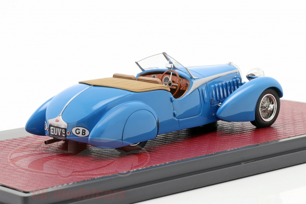 Matrix 1:43 Bugatti Type 57 TT Tourer Therese year 1935 blue MX50205 ...