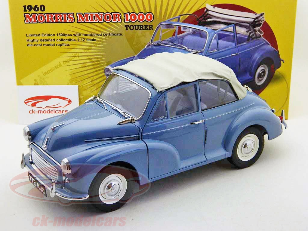 Sun Star Models 1:12 Morris Minor 1000 años Tourer 1960 azul / azul ...