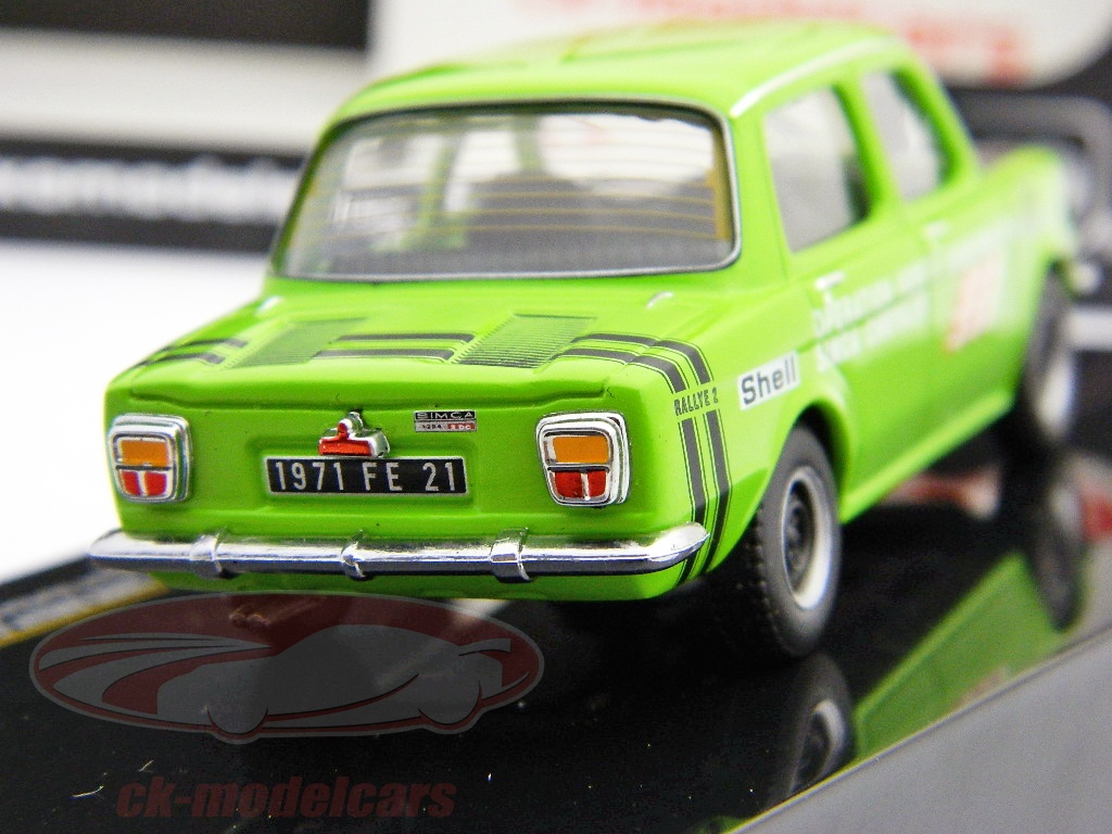 Ixo 1:43 Simca 1000 Rally 2 Operation Verite Consommation 1973 green ...