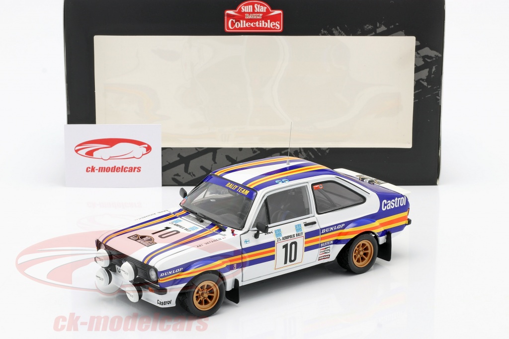 Sun Star Models 1:18 Ford Escort RS1800 #10 Winner Rally Acropolis 1980 ...